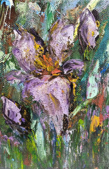 Violet in Bloom - Narinart Armgallery - Paintings & Prints, Still Life ...