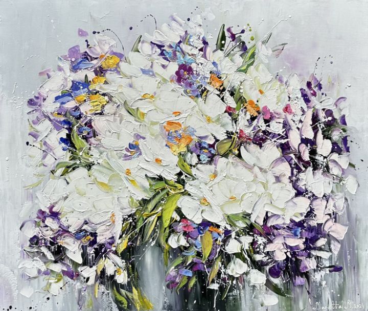 Delicate blossom bouquet - Narinart Armgallery - Paintings & Prints ...