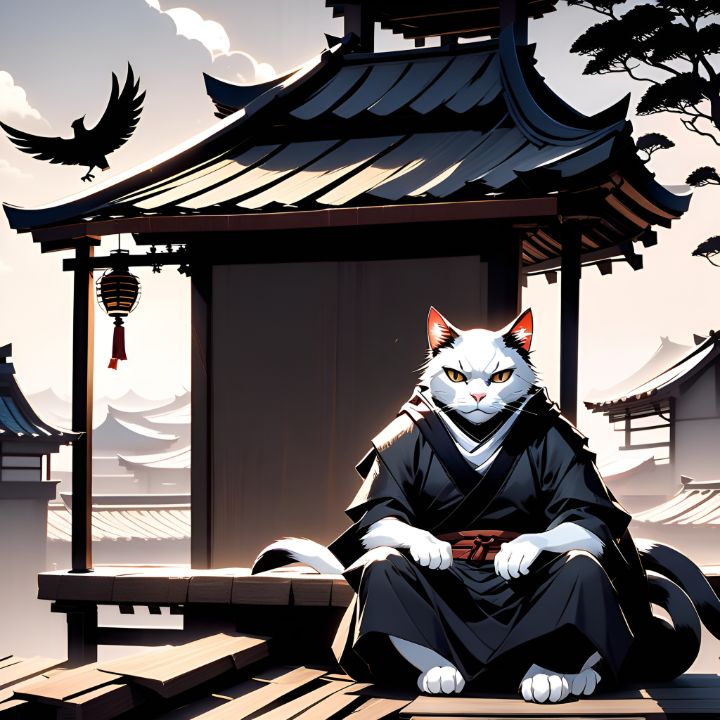 The Lounging old cat - Nopedotjpeg - Digital Art & AI, Fantasy ...