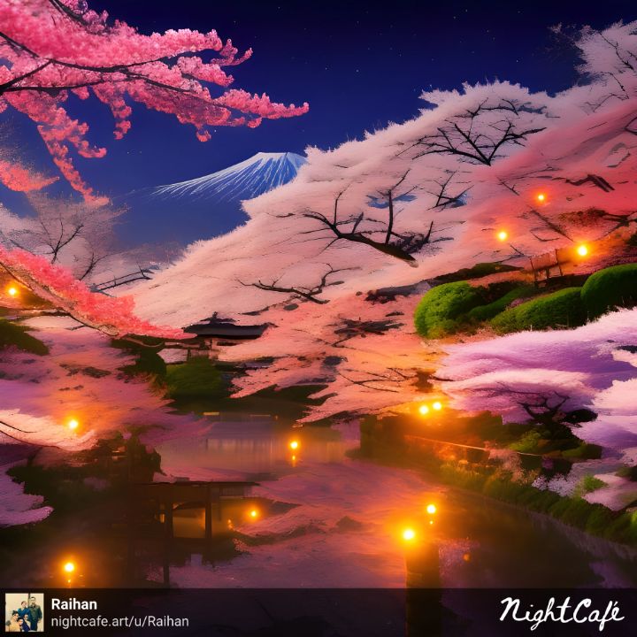 "Enchanted Forest Japan - Raihan's aiart - Paintings & Prints ...