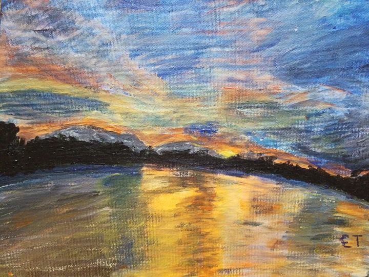 Golden Sunset - 4T Studios Design - Paintings & Prints, Landscapes ...