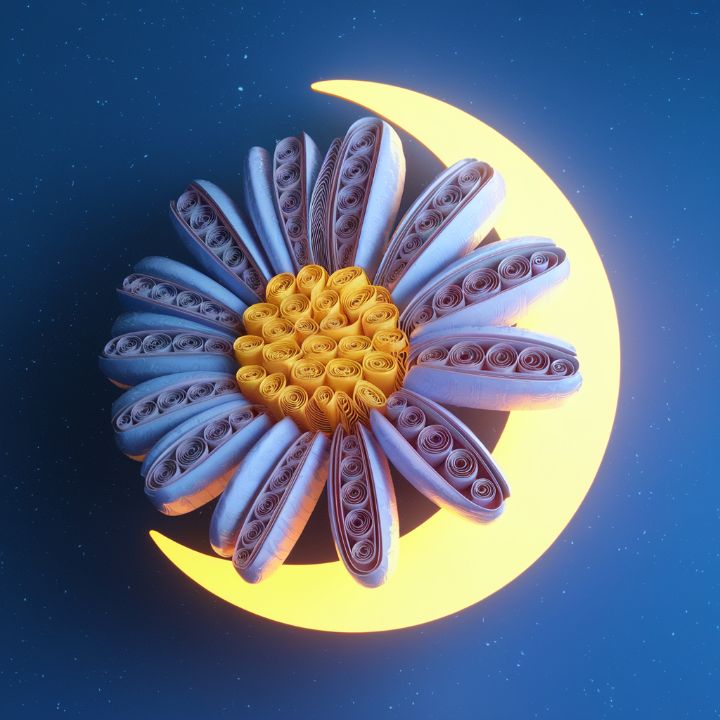 Celestial Bloom - Pencraft - Paintings & Prints, Flowers, Plants ...