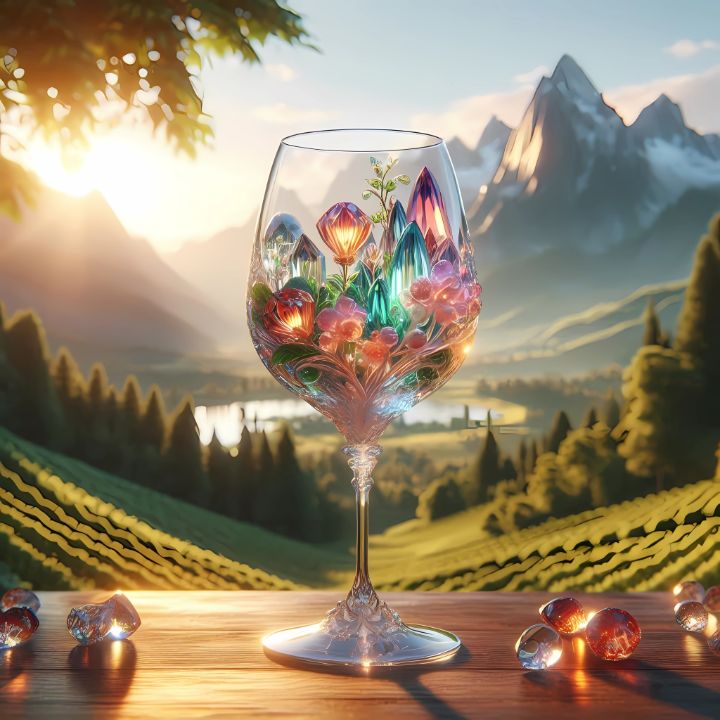 Crystal Garden in a Glass - Pencraft - Digital Art & AI, Landscapes ...