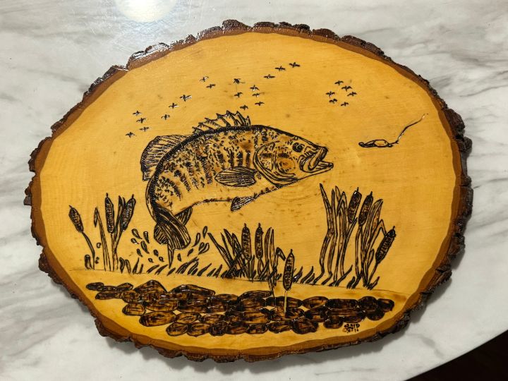 Wood Burning Fish