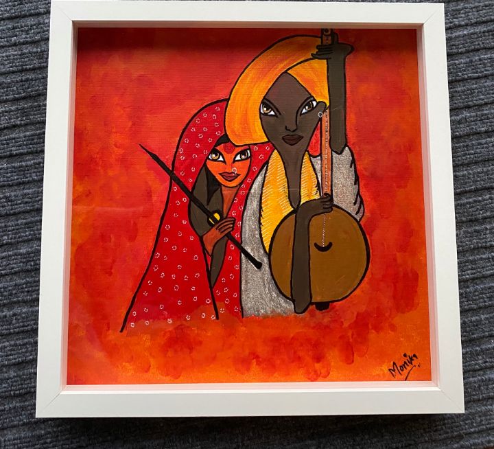 Here with me - Handmade art by Monika - Paintings & Prints, Abstract ...