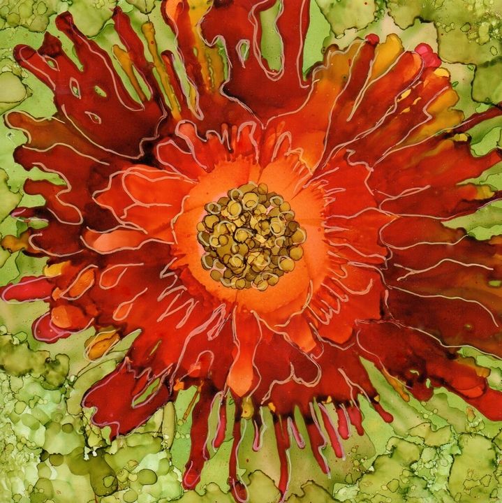 Grandma's Flower - Alchemy Artisan Works - Paintings & Prints, Flowers ...