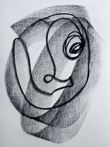 Federico Charcoal Single Line - TArt - Drawings & Illustration ...