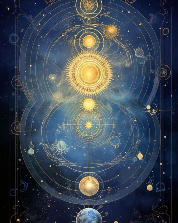 Meditation - Spectra - Digital Art & AI, Astronomy & Space, Stars - ArtPal