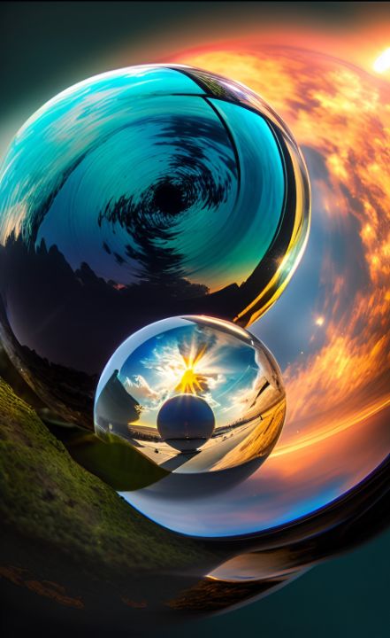 Sunrise and sunset in crystal - Spectra - Digital Art, Abstract, Other ...