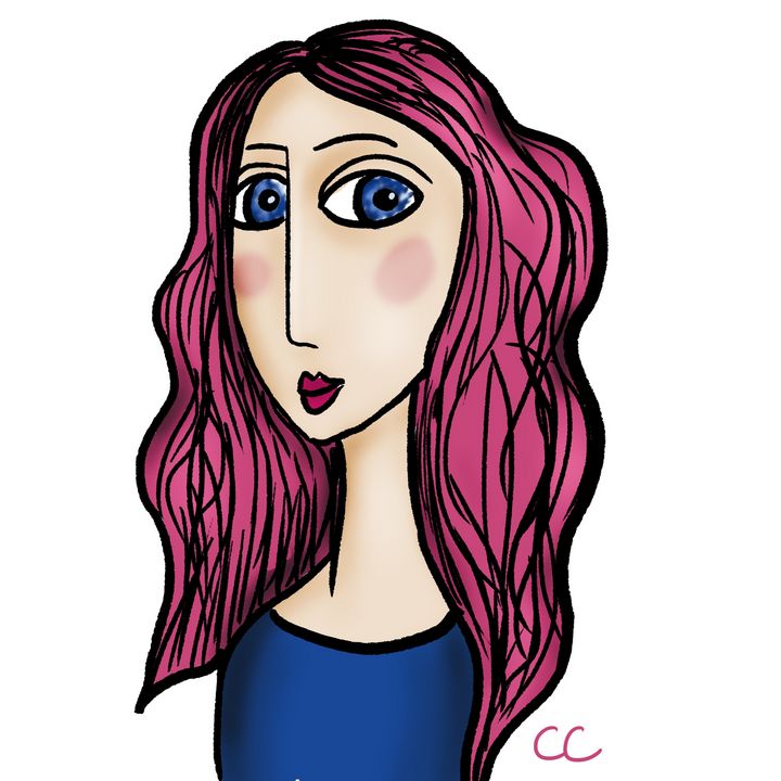 Kelly digital portrait - Cat crea - Paintings & Prints, People ...