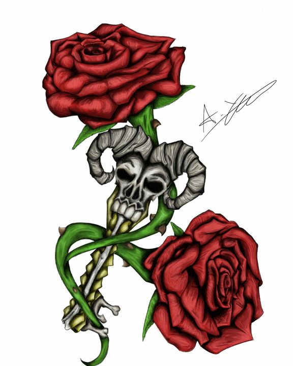 skeleton key and roses - Andys Awesome Art - Digital Art & AI, Still ...