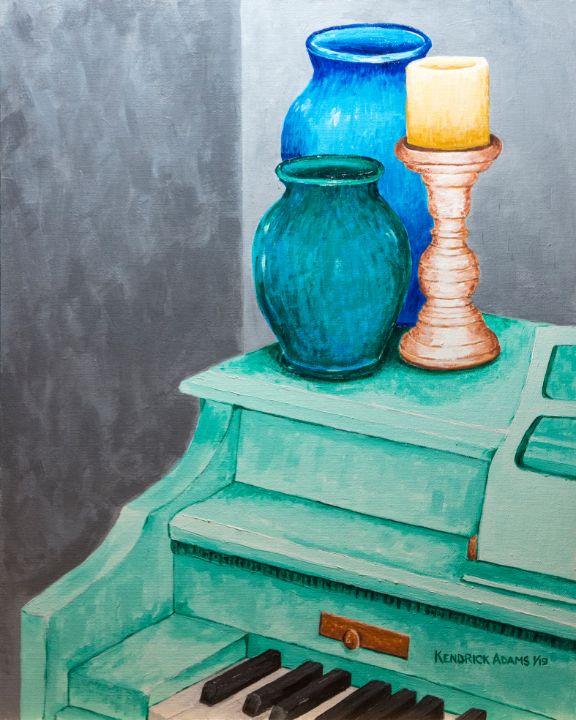 Green Piano - Ken Adams - Paintings & Prints, Still Life, Other Still ...
