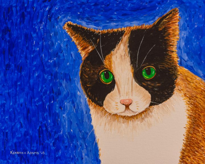 Charlie Cat Wild - Ken Adams - Paintings & Prints, Animals, Birds ...