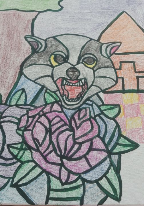 Rosy Raccoon - Lee Noble PC - Paintings & Prints, Animals, Birds ...