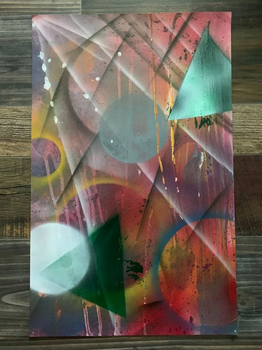 Failed Geometry Homework - GuyWhoPaints - Paintings & Prints, Abstract ...