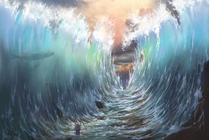 Parting of the Red Sea - Born to illustrate - Digital Art & AI ...