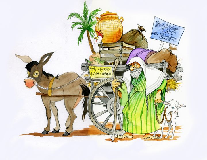 Moses and the promise land - Born to illustrate - Drawings ...