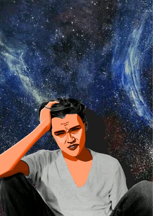 The Headache - Dana Naval - Paintings & Prints, People & Figures, Celebrity, Actors - ArtPal