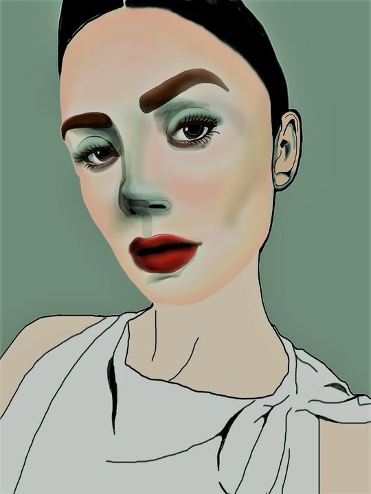 Lily - Dana Naval - Paintings & Prints, People & Figures, Celebrity, Actresses - ArtPal