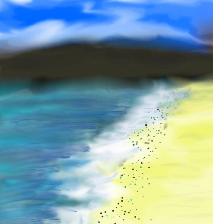 Beach bum - Art always - Digital Art & AI, Landscapes & Nature, Beach ...