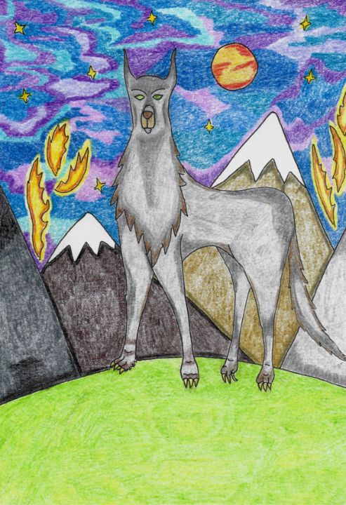 Magical Wolf - Magical arts - Drawings & Illustration, Fantasy ...