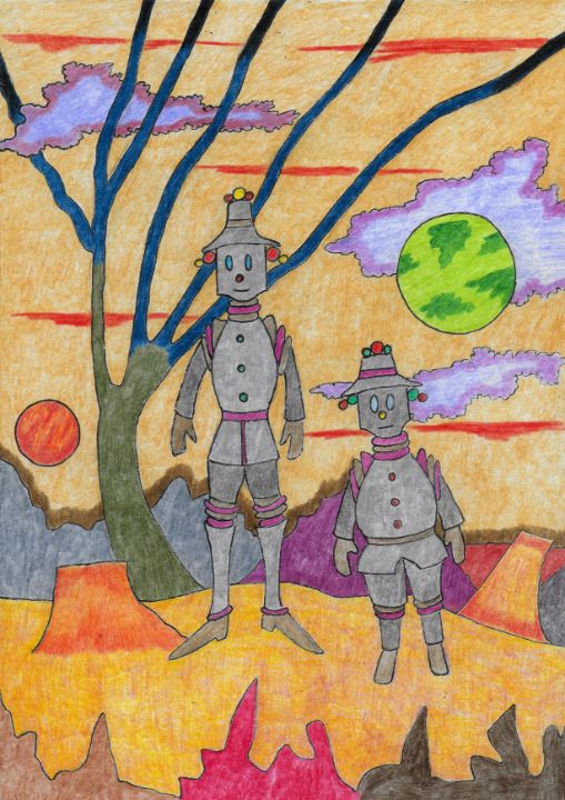 World of the Robots - Magical arts - Drawings & Illustration, Astronomy ...