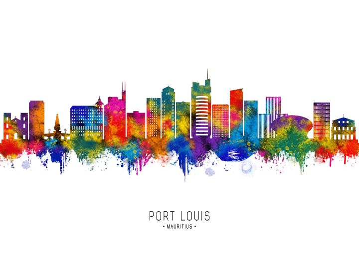 Port Louis Mauritius Skyline - Towseef Dar - Paintings & Prints ...