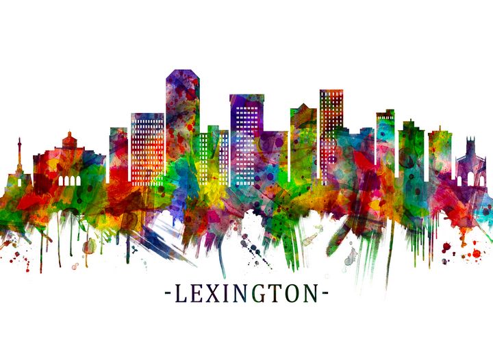 Lexington Kentucky Skyline - Towseef Dar - Digital Art & AI, Buildings ...
