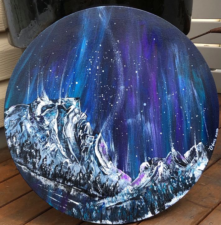 Nordic Magic - Rainbow Rays intuitive paintings - Paintings & Prints ...