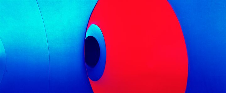 Red & Blue Colourscape - ART Faul - Photography, Abstract, Man-made ...