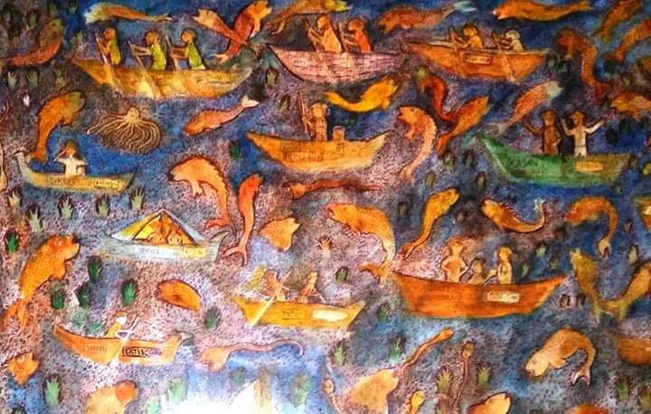 Fisherman.series - Lanjar Jiwo - Paintings & Prints, Fantasy ...