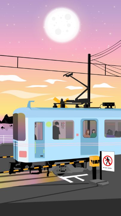 Train illustration with pastel color - Mr.Prince rvn - Drawings ...
