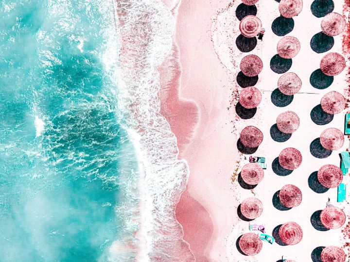 People Crowded Beach, Aerial Beach - Radu Bercan - Photography ...