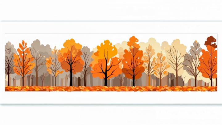 Autumn Trees with Falling Leaves - Artist Evolve - Digital Art & AI ...