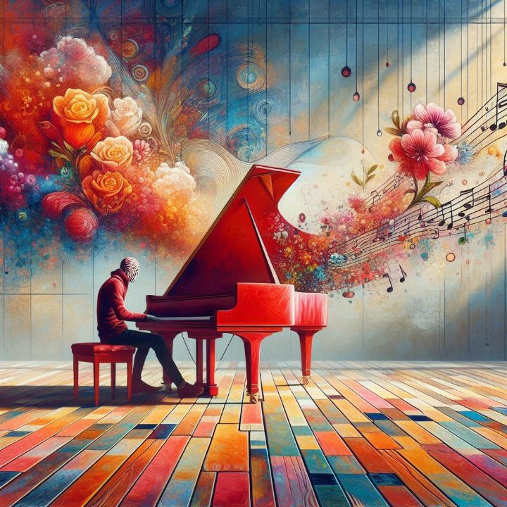 My Pure Red Piano - Neoteric - Digital Art & AI, Entertainment, Music ...