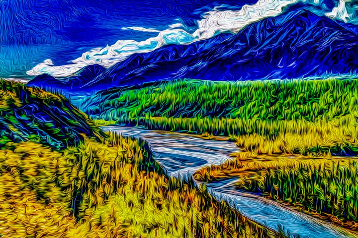 The Alaskan Frontier - MJB DigiArt - Digital Art & AI, Abstract ...