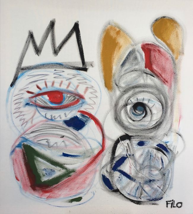 KING LOVE MOUSE - FiLO - Paintings & Prints, Abstract, Color - ArtPal