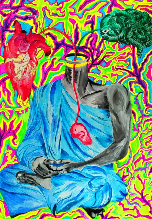 Meditation - Utukit - Drawings & Illustration, Abstract, Color - ArtPal