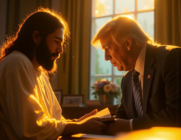 Jesus and Trump 1 - ManOfDiversity Art and Design - Digital Art & AI ...