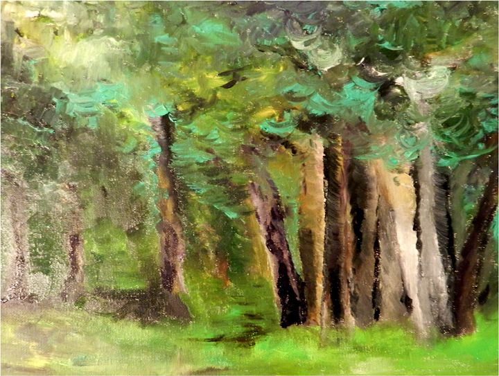 Forest - CS art - Paintings & Prints, Flowers, Plants, & Trees, Trees ...