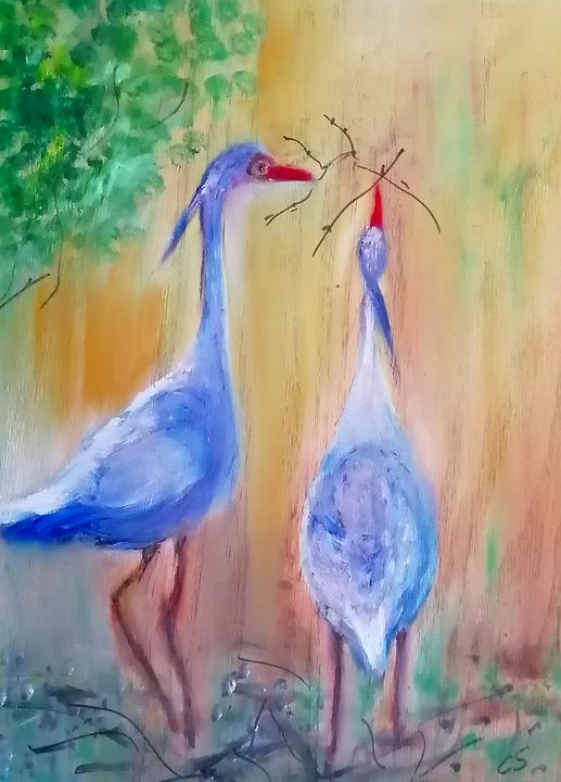 Duo 22 - CS art - Paintings & Prints, Animals, Birds, & Fish, Birds ...