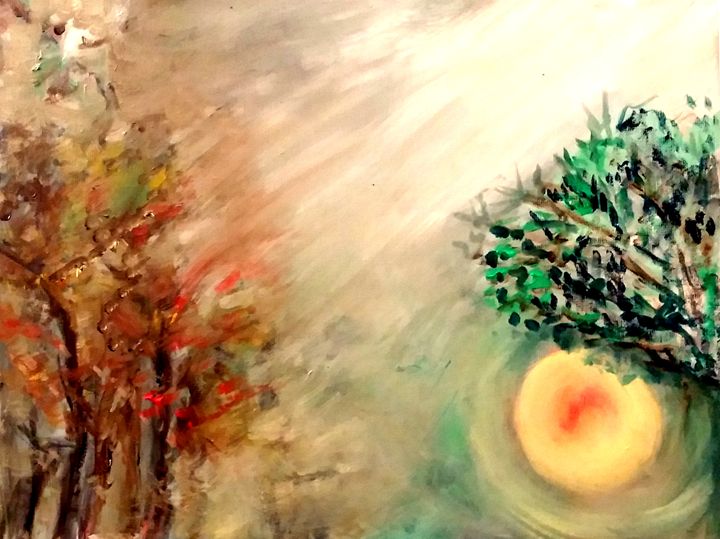 In-Between Seasons - CS art - Paintings & Prints, Abstract, Landscape ...
