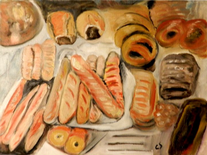 Bakery - CS art - Paintings & Prints, Food & Beverage, Bread & Pasta ...