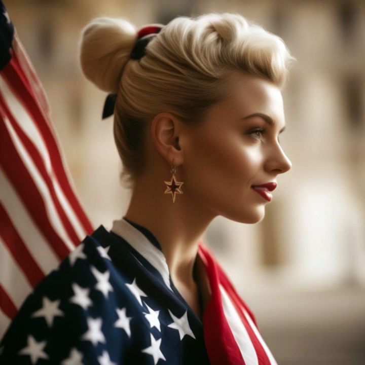 Patriotic Woman in Washington - Luke Roman - Digital Art & AI, Politics ...