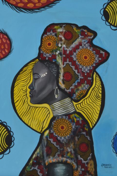 Mama africa - Richard Ngombe - Paintings & Prints, People & Figures ...