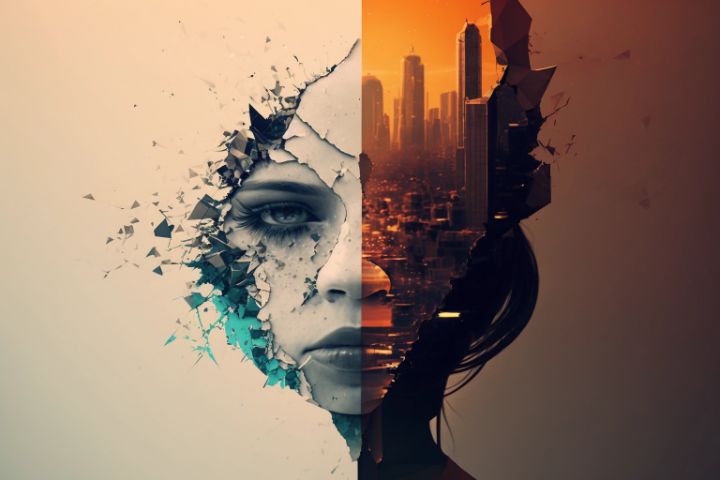 Girl And The City Dreamingadinfinitum Digital Art Ai People