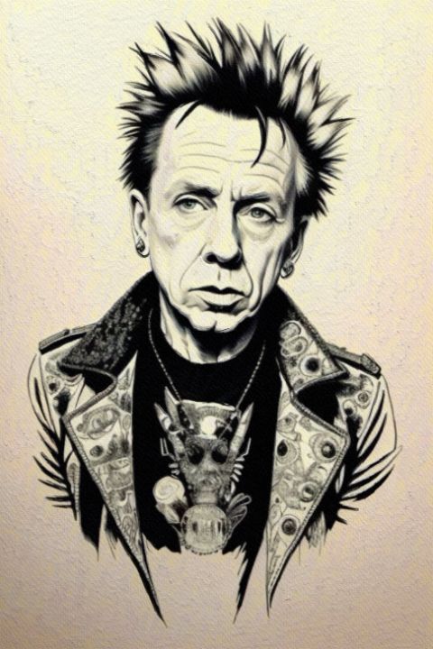 Johnny Rotten, Music Star - Esoterica - Paintings & Prints, People ...