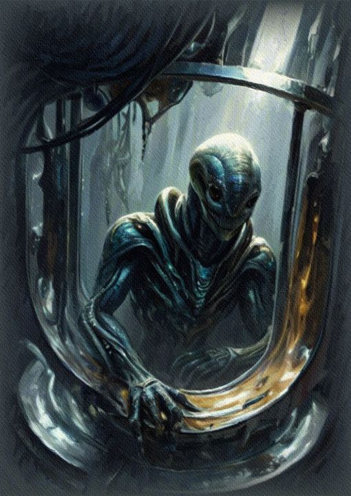 Alien Invader - Esoterica - Paintings & Prints, Fantasy & Mythology ...