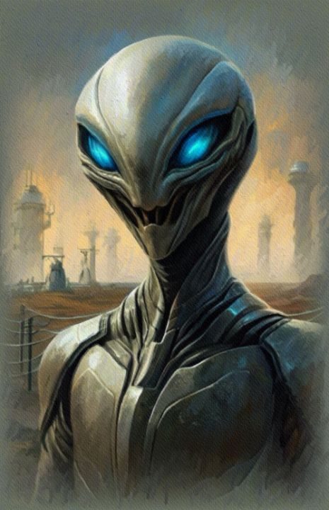 Alien Warrior - Esoterica - Paintings & Prints, Fantasy & Mythology ...