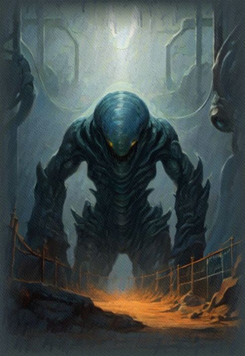 Alien Invader - Esoterica - Paintings & Prints, Fantasy & Mythology ...